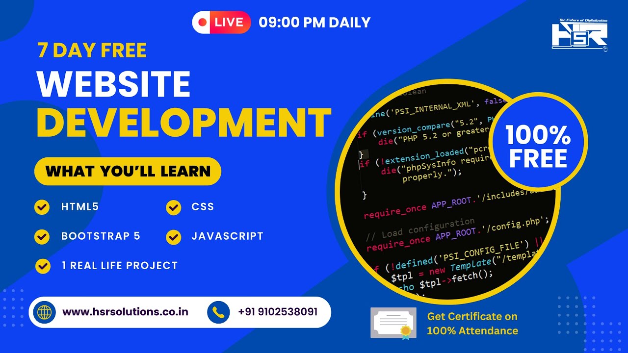 Day 7 | Free 7-Day Website Development Bootcamp + Free Certificate for ...