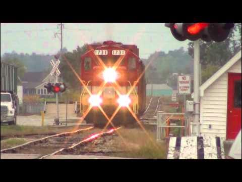 RJ Corman crossing Coldwater Ohio RJC 1731 - YouTube