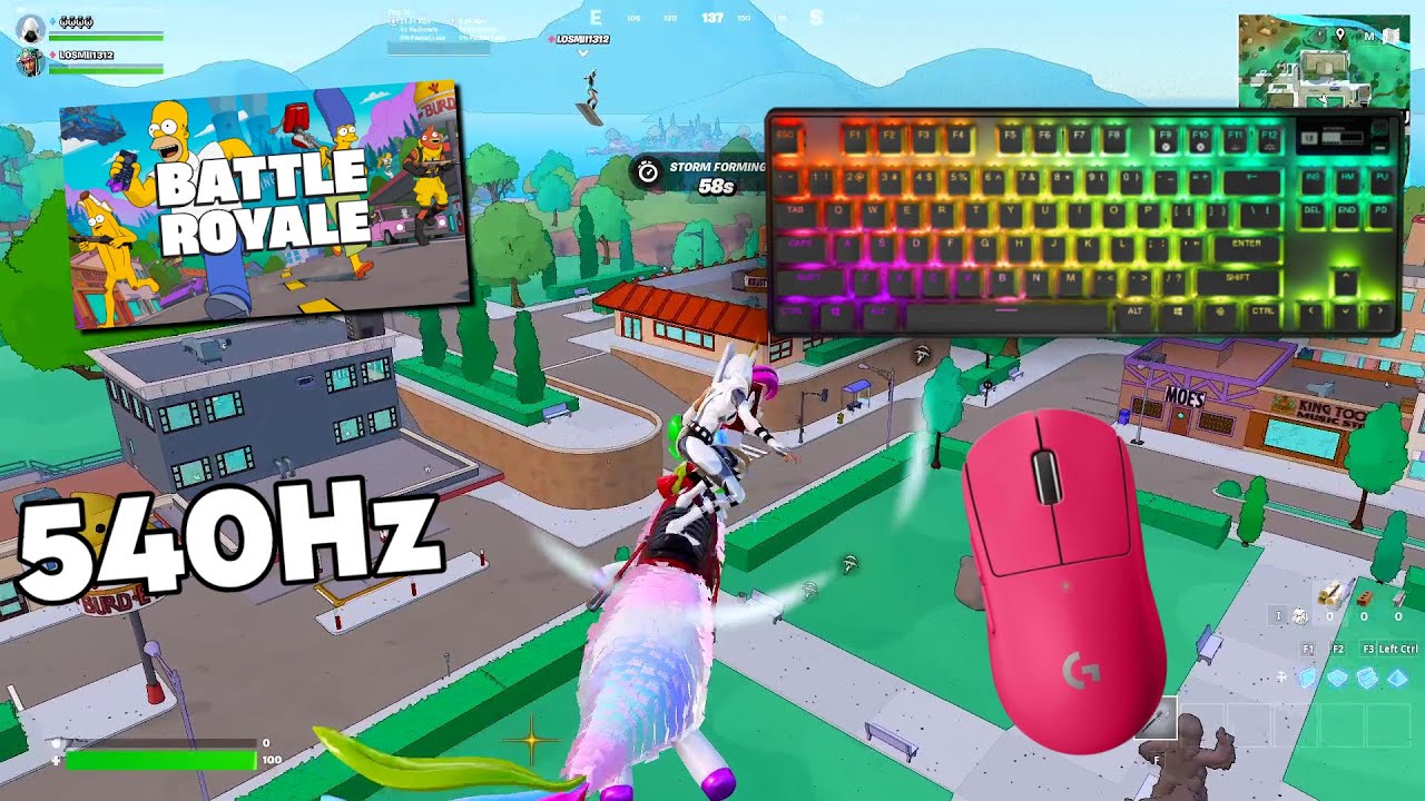 NEW SIMPSONS SEASON!!😴Battle Royale Gameplay🏆 Satisfying Keyboard ...