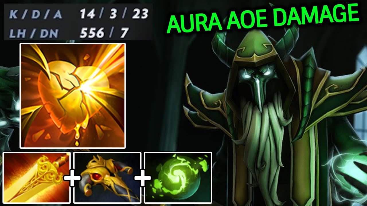 POWER AURA AOE BURN DAMAGE – NECROPHOS RADIANCE + REFRESHER Dota 2 ...