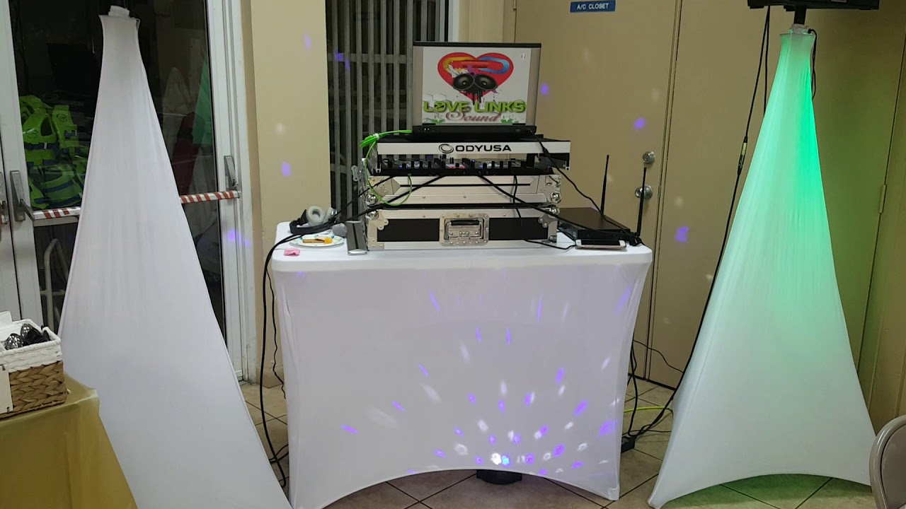 DJ White Scrim Setup playoffs. DJ setup tips. Mobile DJ Setup gigs ...