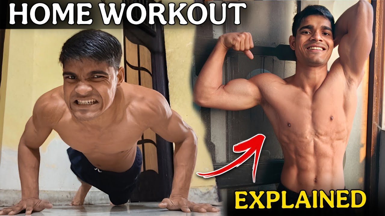 "HOME WORKOUT EXPLAINED" Build Muscle At home for beginners - YouTube