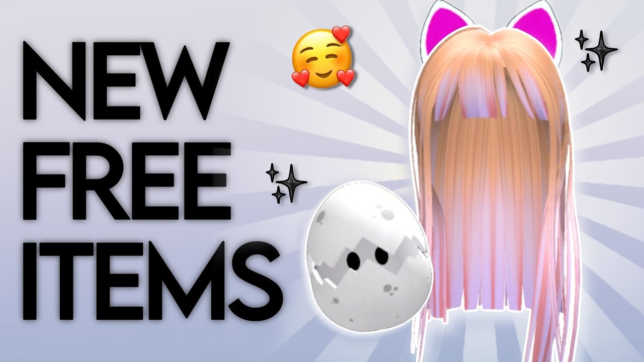 NEW FREE CUTE ITEMS IN ROBLOX - YouTube