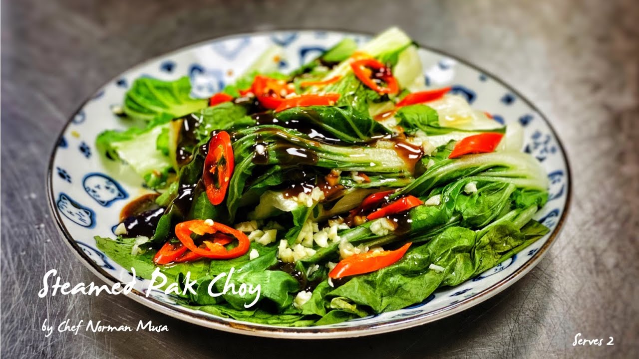 (Vegan) Steamed Pak Choy - YouTube