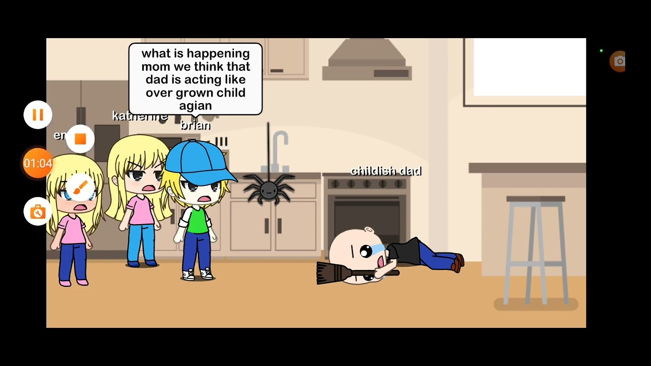 childish dad scared of a spider - YouTube