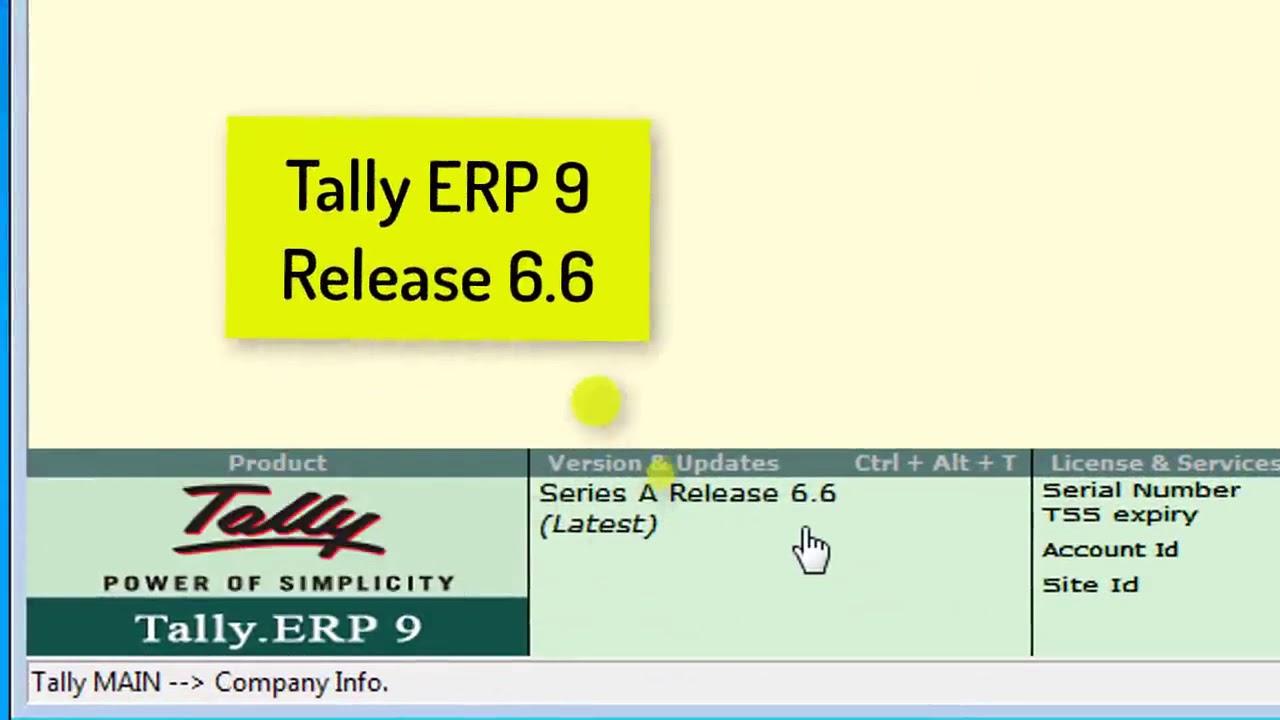Tally ERP 9 Release 6 6 Latest Tally Version Access Tally Reports ...