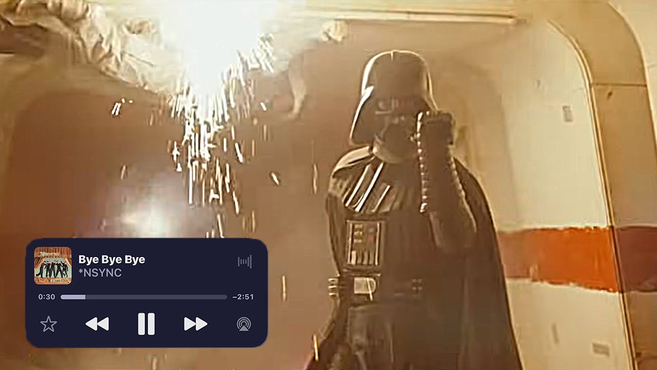 Darth Vader's Hallway Entrance Synced to "BYE BYE BYE" - YouTube Music