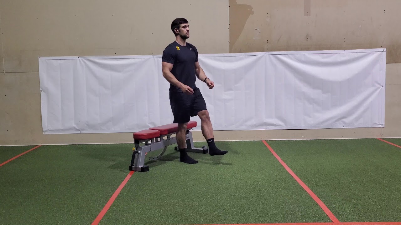 Single Leg Squat to Bench - YouTube