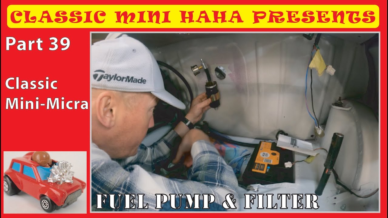 Fitting the Classic Mini fuel pump and pressure gauge - YouTube