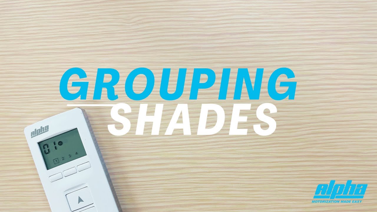 Grouping Shades on Multi-Channel Remote | Alpha Tubular Motors - YouTube