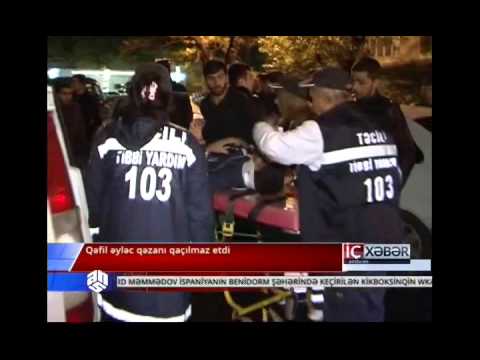Xanım sürücü qəza törətdi