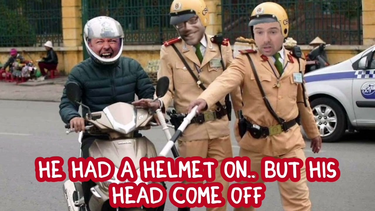 He Had A Helmet On.. But His Head Come Off - YouTube