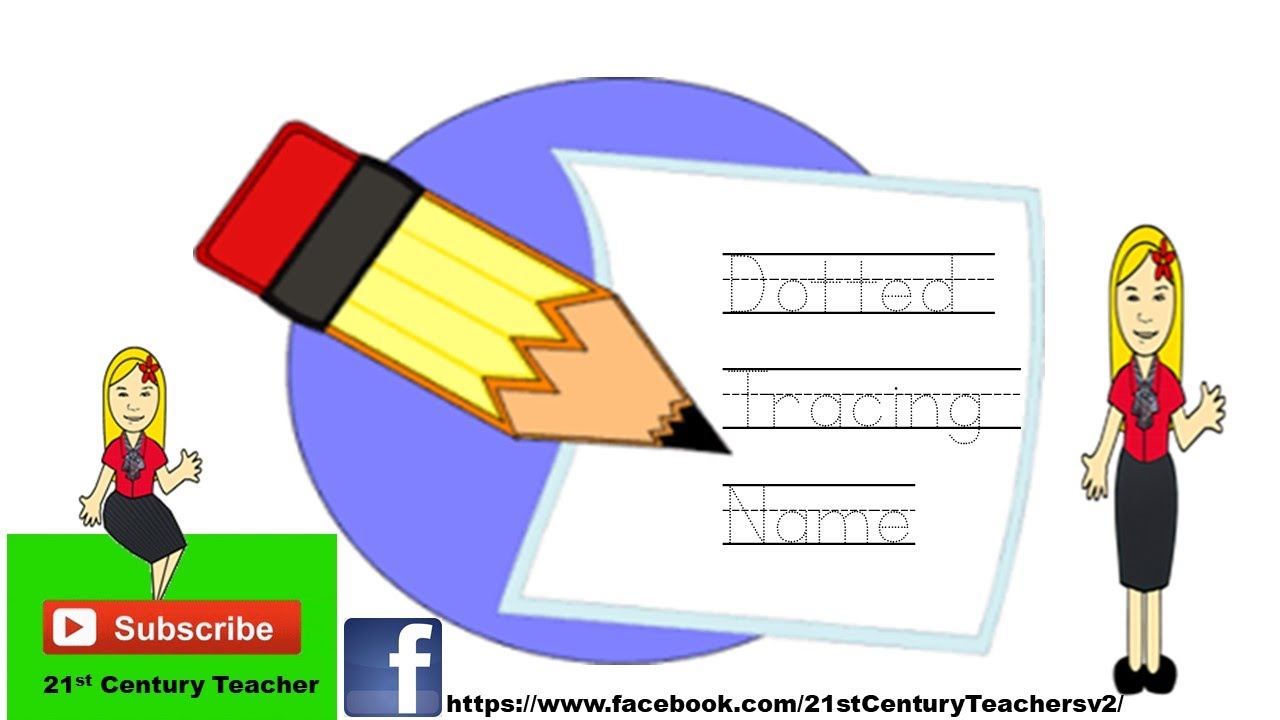 How To Make A Dotted Tracing Name YouTube How To Make A Dotted Tracing Name YouTube