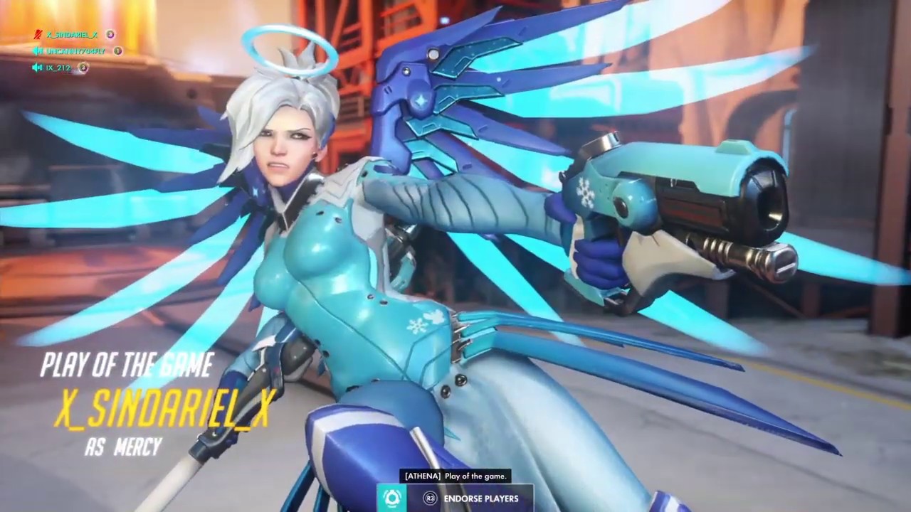 Overwatch Snow Angel Mercy POTG (Competitive Gameplay) - YouTube