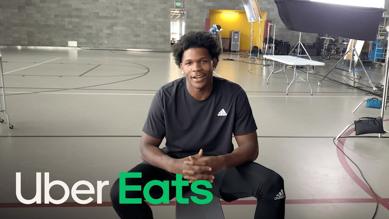Q&A Behind the Scenes with Anthony Edwards - Popeyes x Uber Eats | Uber ...