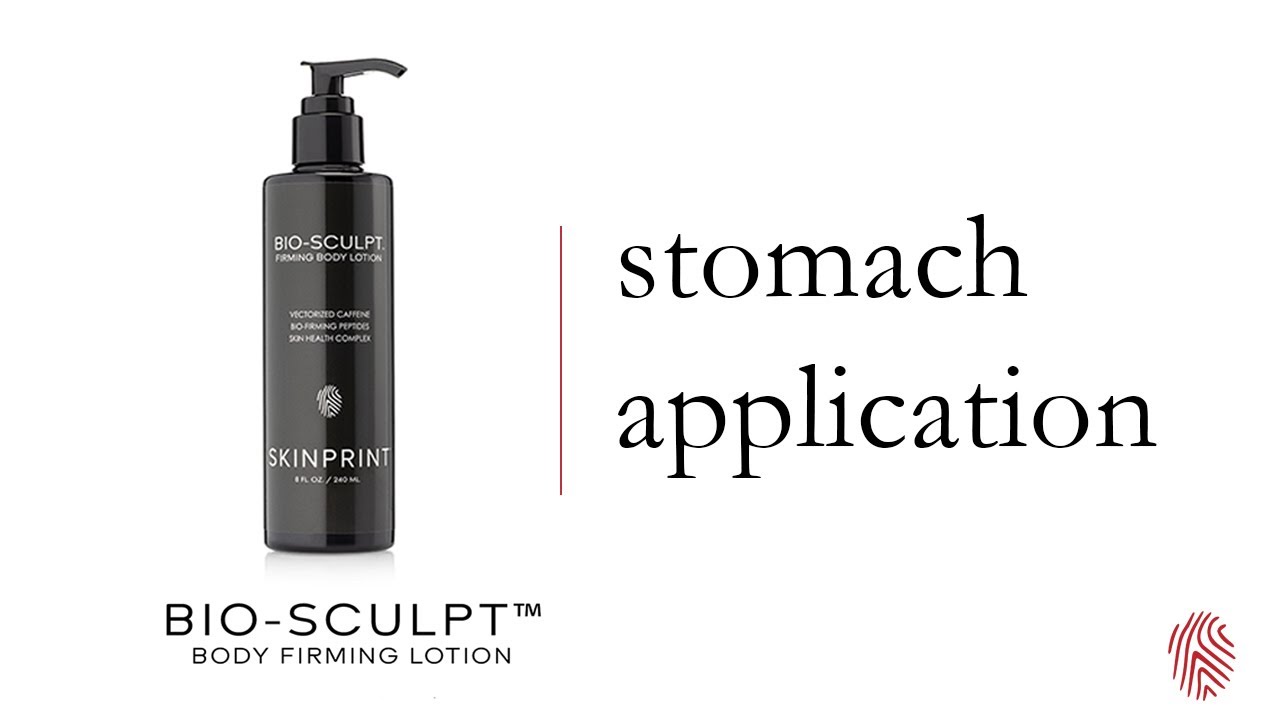Bio-Sculpt Body Firming Lotion Application Stomach and Sides - YouTube