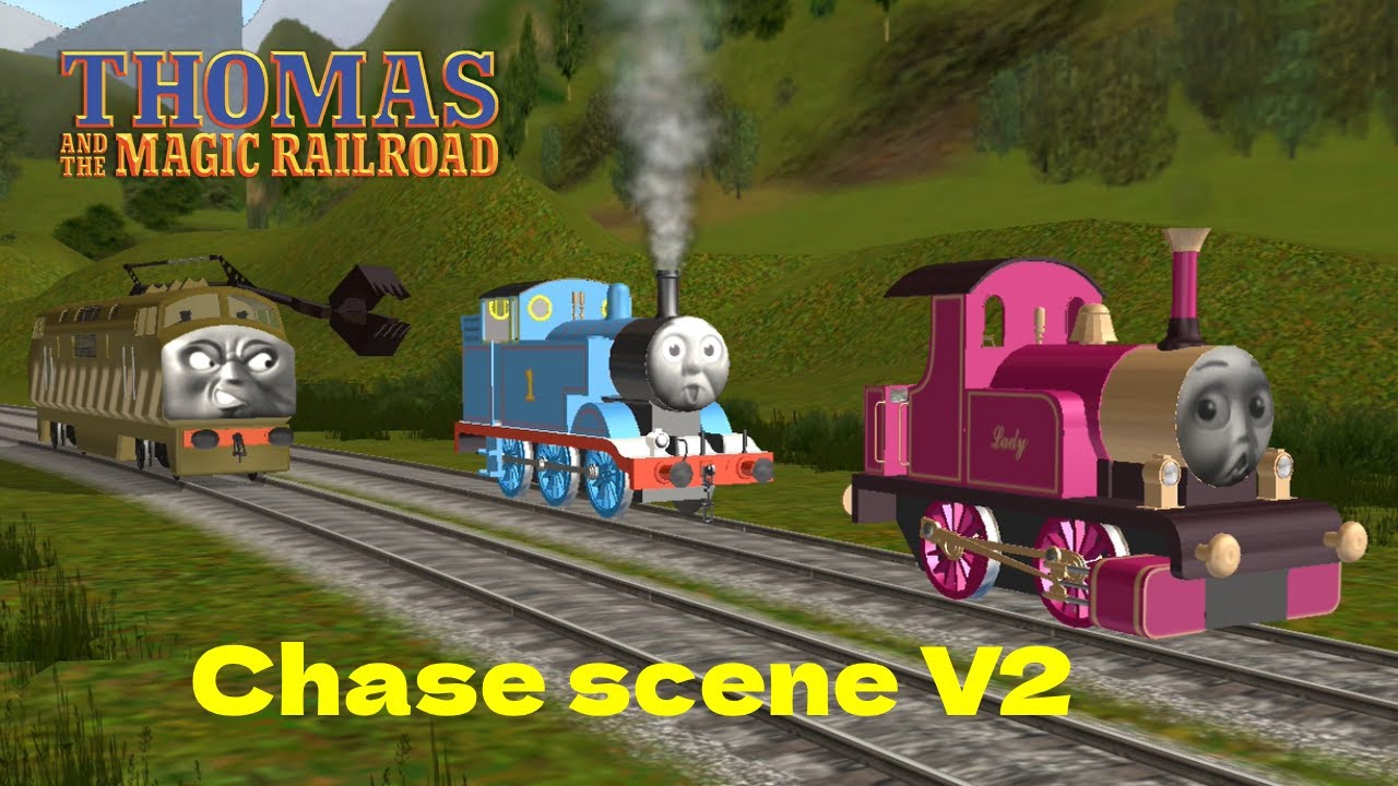 Thomas and the Magic Railroad chase scene trainz remake V2 - YouTube