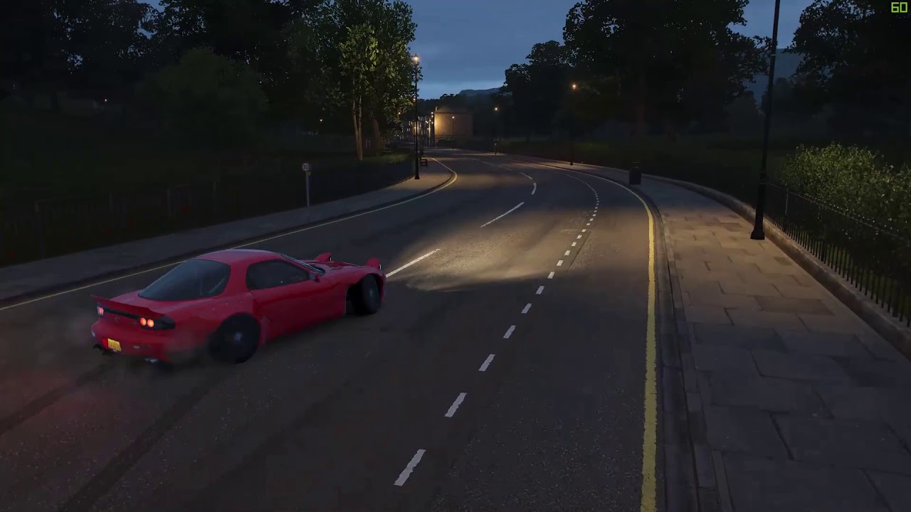 FH4 Mazda RX7-Drifting through Edinburgh - YouTube