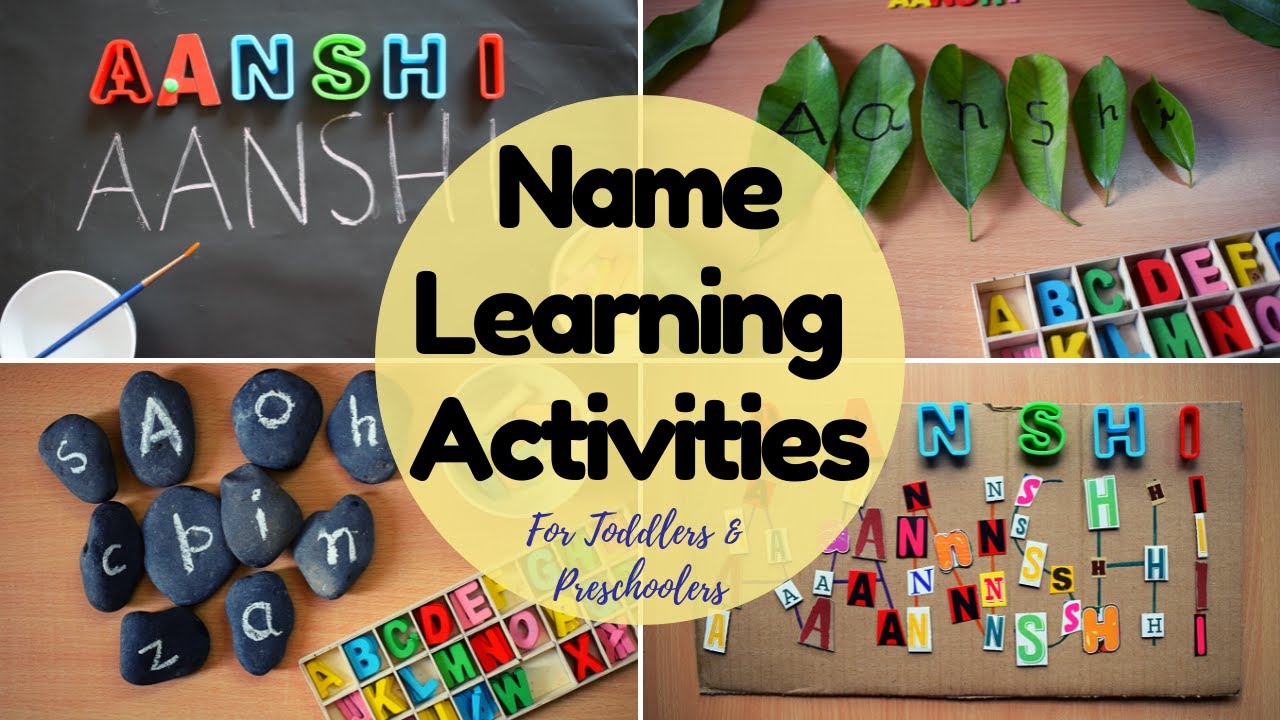 Fun Name Recognition Activities for 3 year olds| Ideas for learning ...