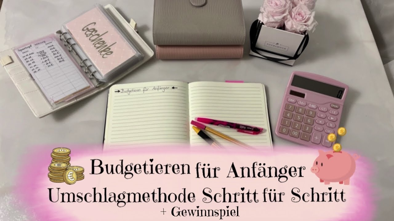 🌸 Budgetieren für Anfänger | Sparen mit der Umschlagmethode | Tutorial ...