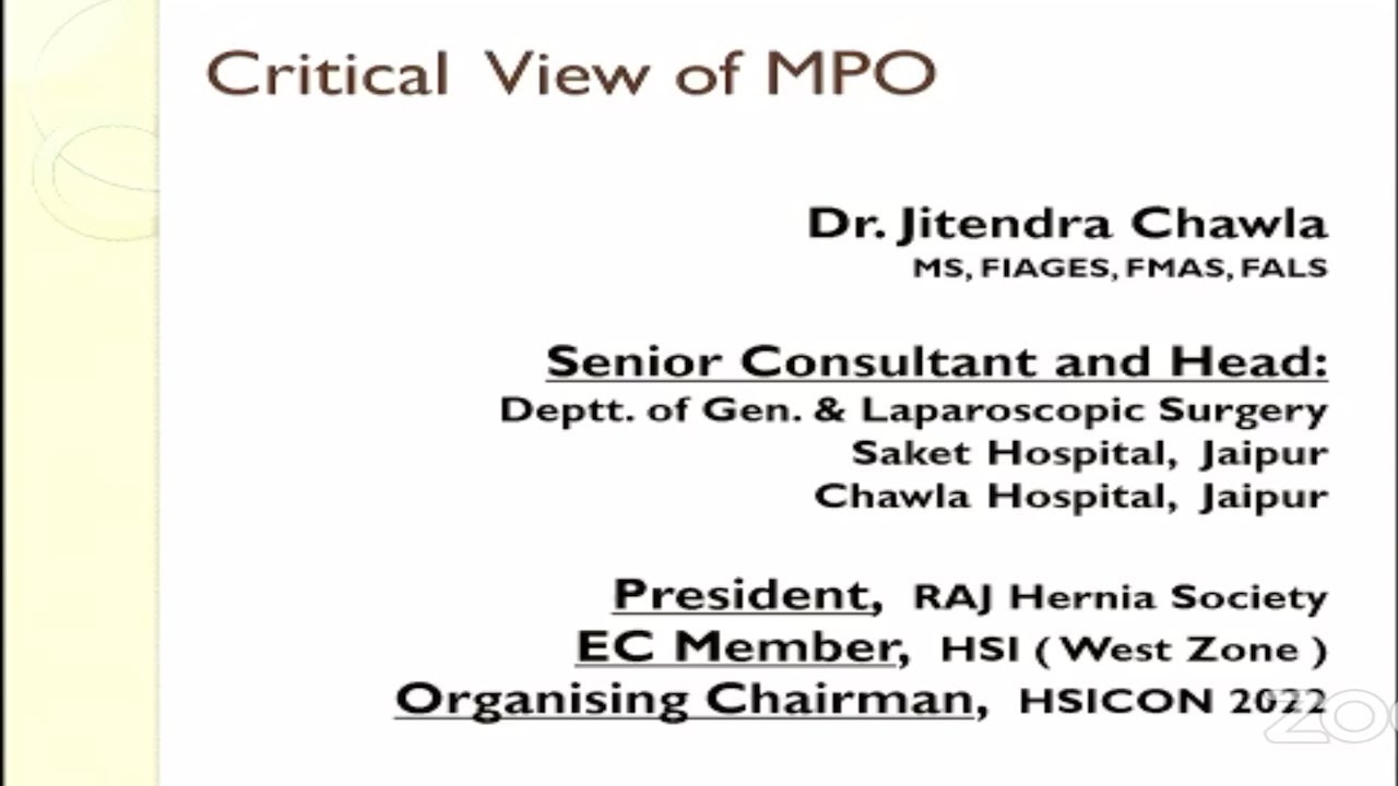 Critical view of the myopectineal orifice - YouTube