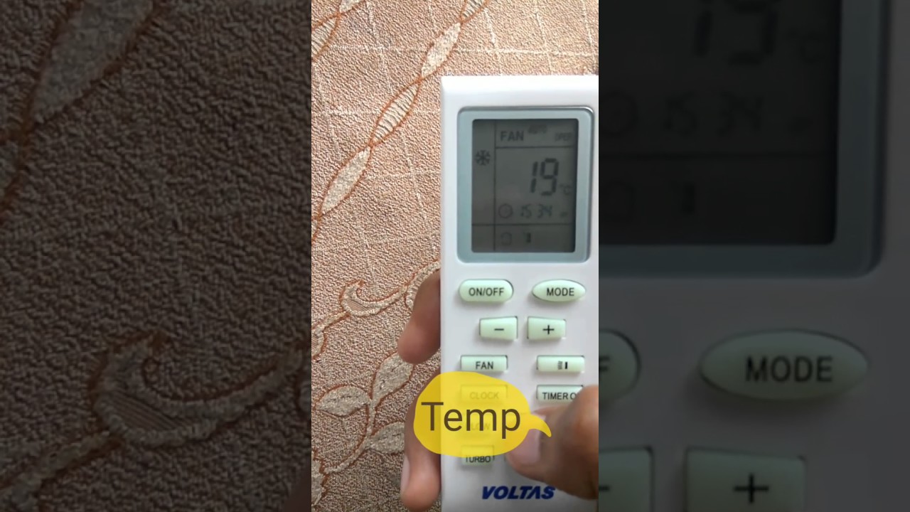 How to Use / Operate AC Remote | एसी के रिमोट को कैसे चलाए - YouTube