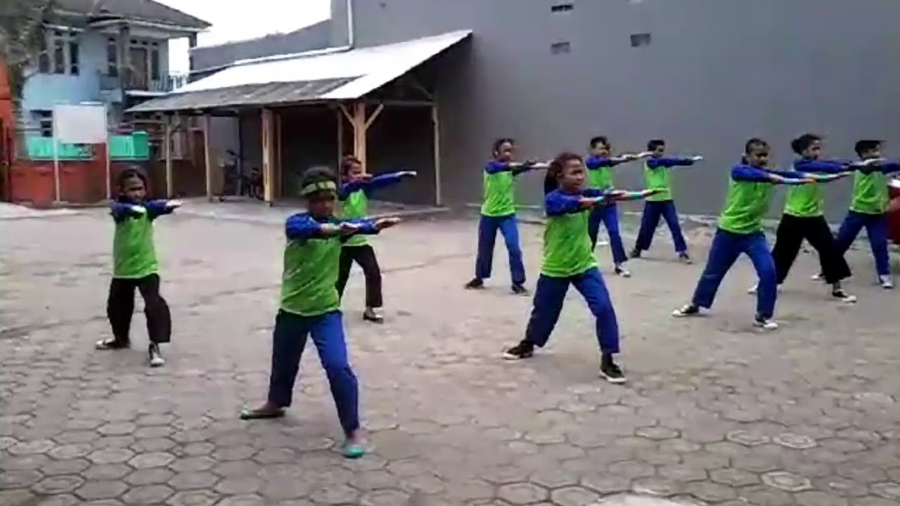 SENAM PGRI VERSI LOMBA PAKAI FORMASI, SISWA SISWI SDN CIPARAY 7 - YouTube