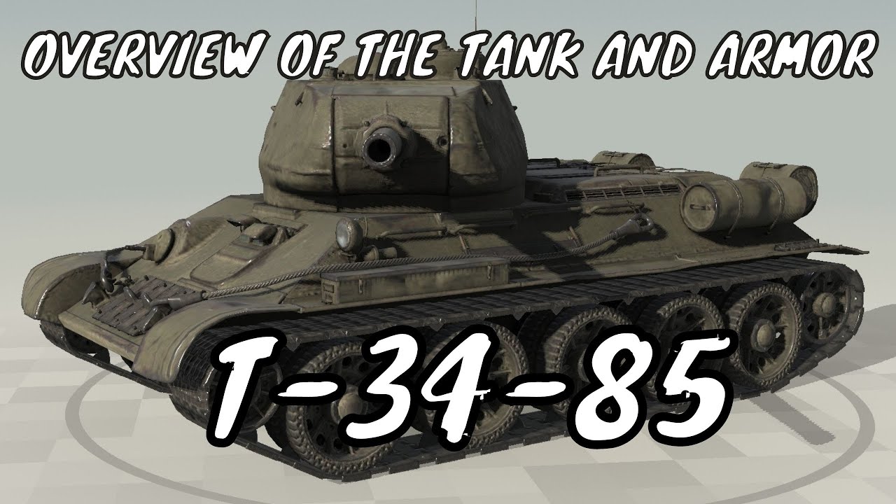 T-34-85 | Overview of the TANK and ARMOR - YouTube