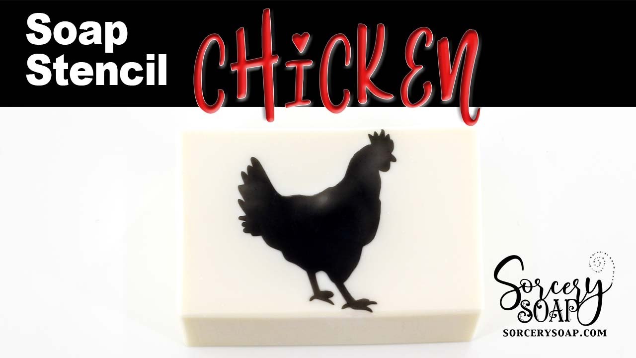 How to Soap Stencil a Chicken - YouTube