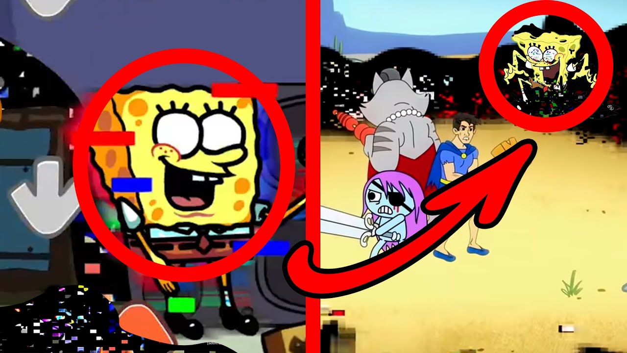 References in FNF X Pibby | Corrupted Spongebob VS Pibby | Come and ...