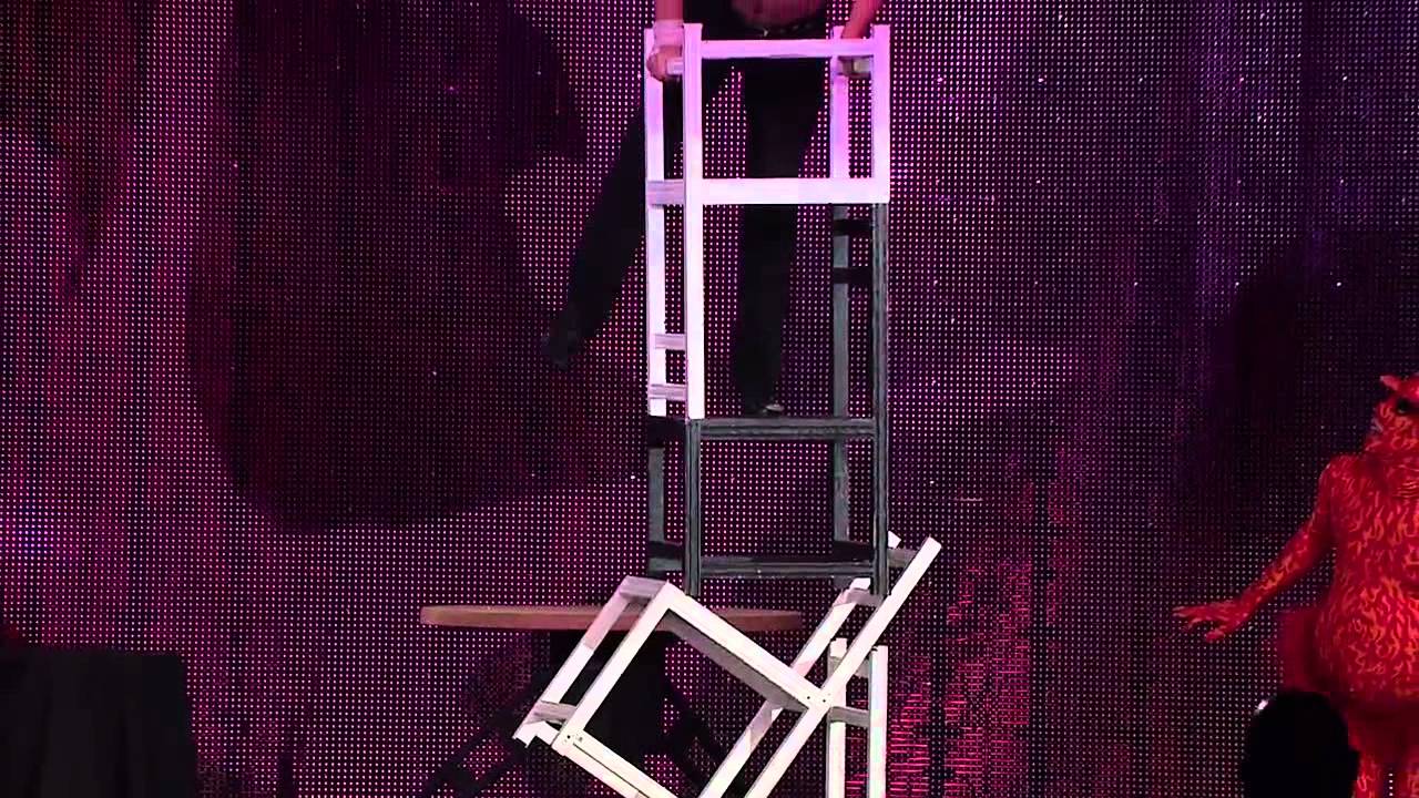 Chair Balancing Act - YouTube