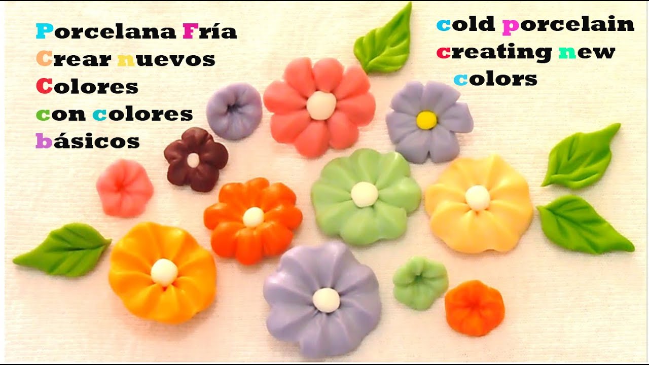 Porcelana fría como crear colores Cold porcelain and create colors ...