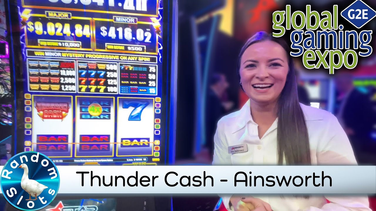 Thunder Cash Slot Machine by Ainsworth at #G2E2022 - YouTube