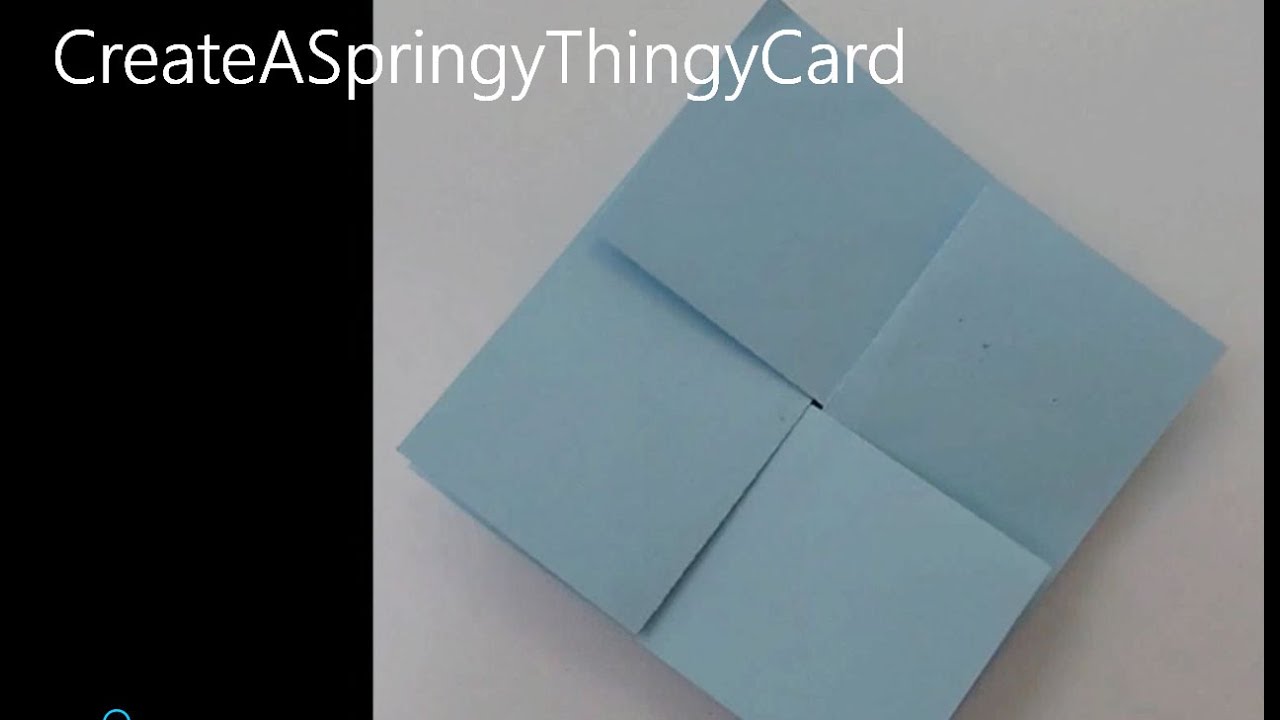 Create A Springy Thingy Card - YouTube