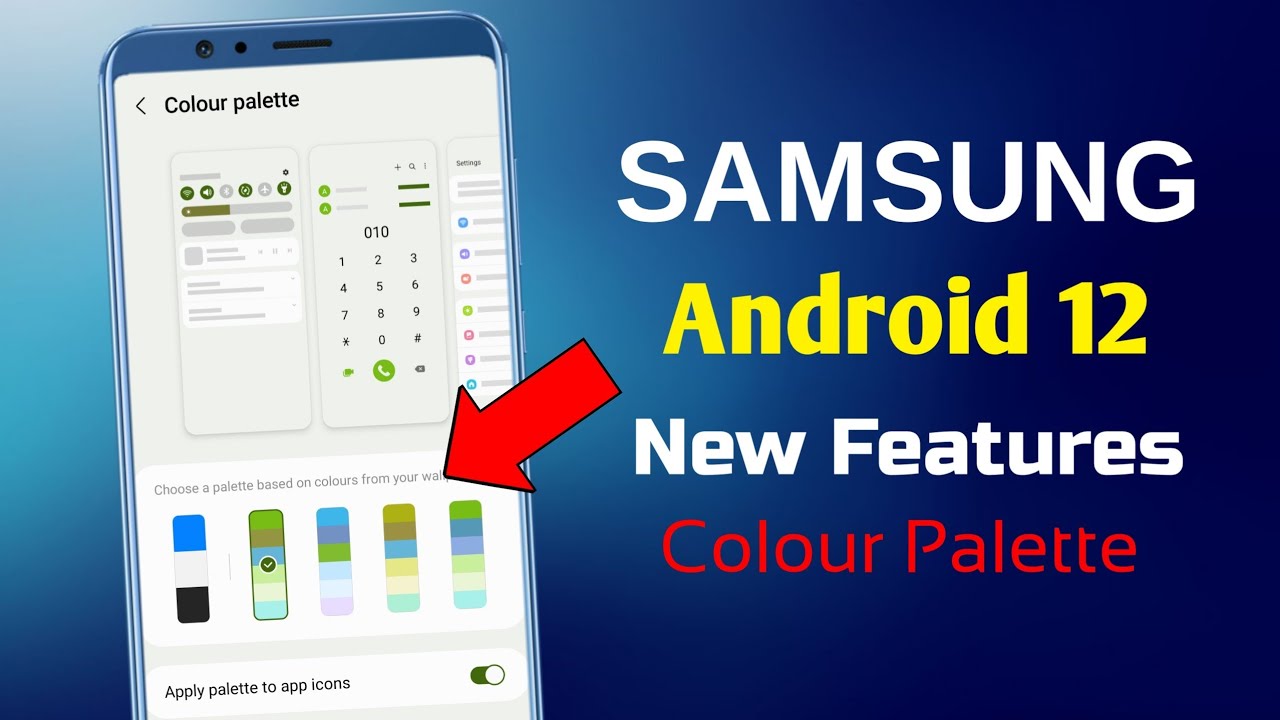 Samsung New Features Colour Palette After Android 12 - YouTube