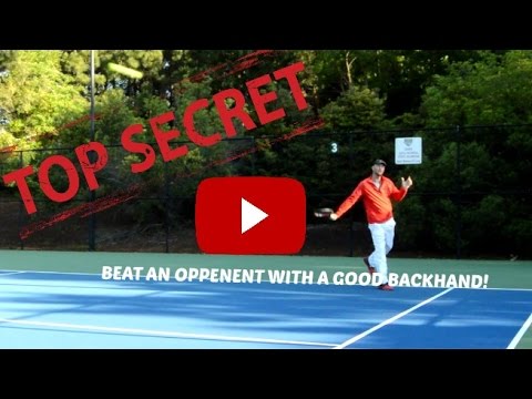 Secret Trick to Beat a Strong Backhander - YouTube