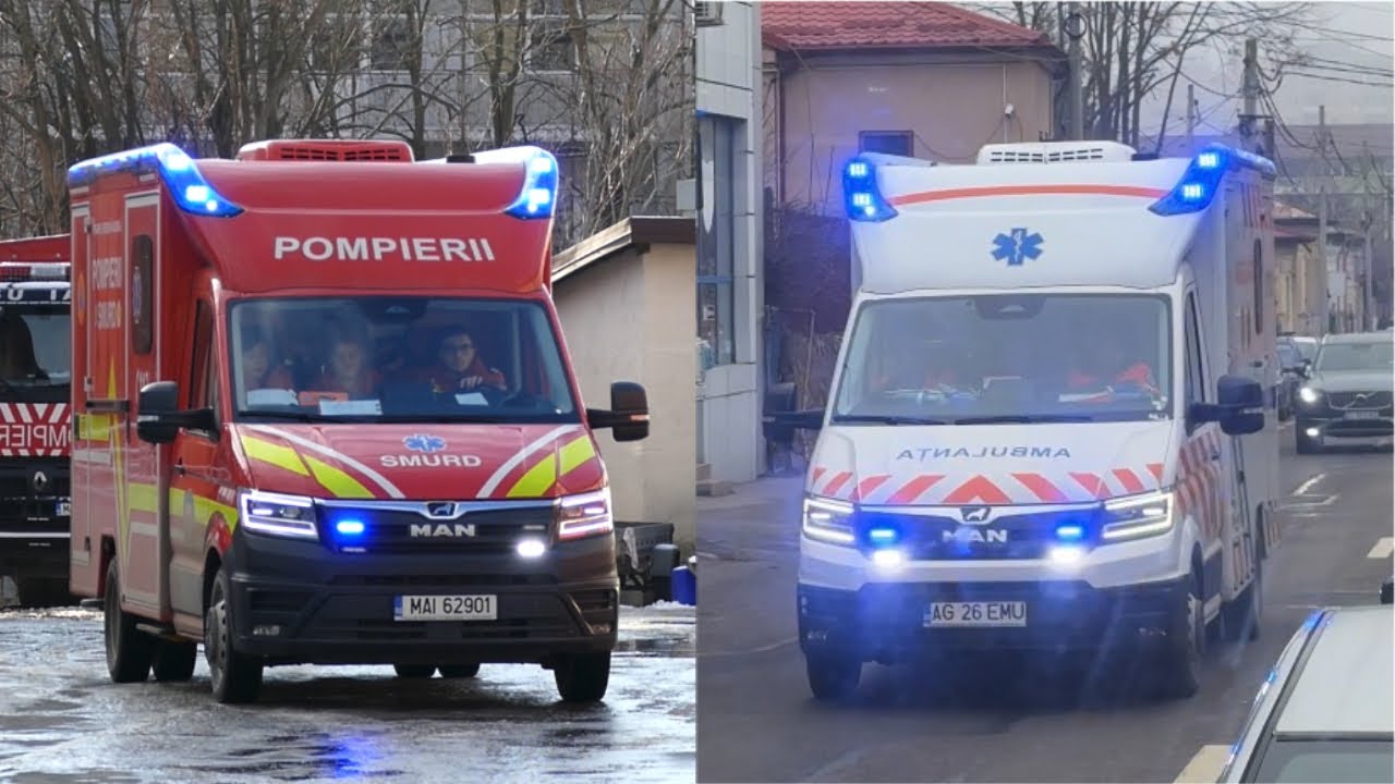 [NEW] Ambulanțe SMURD Iași C1 TIM + SAJ AG/IS C2 EMU 26/104 // MAN TGE ...