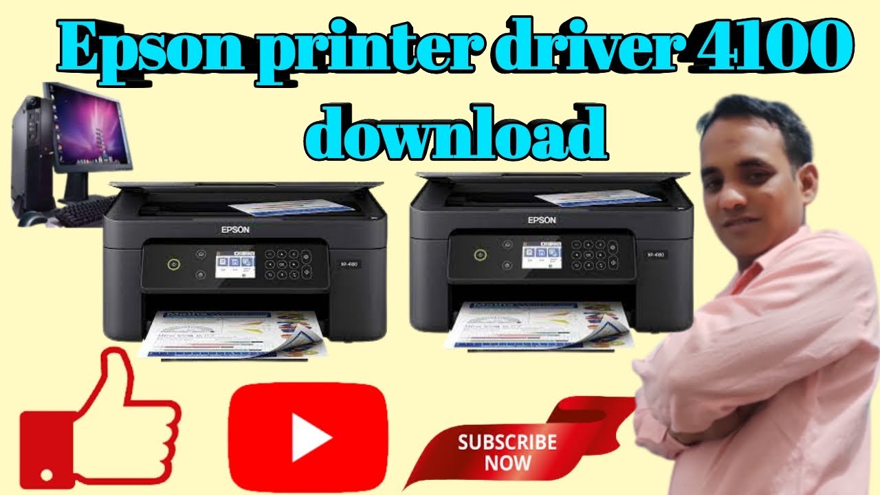 how to download epson xp 4100 printer driver - YouTube