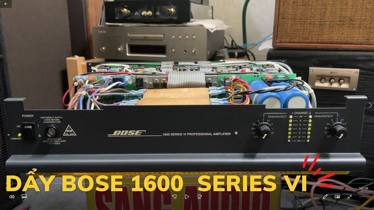 Đẩy Bose 1600 Series VI Review Chi Tiết Tại Sang Audio Sài Gòn - YouTube