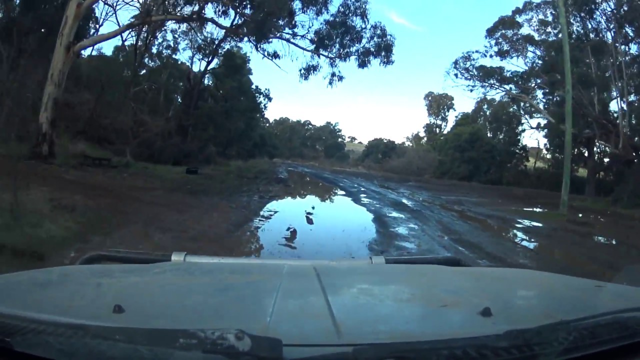 big mud puddle 4x4 fun - YouTube