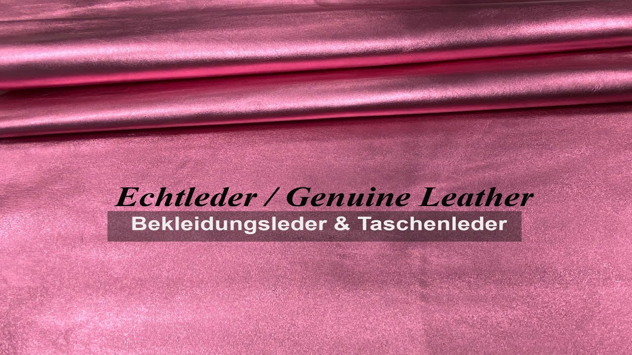 Echtes Leder, leder glatt, pink, weich | Genuine leather, smooth ...