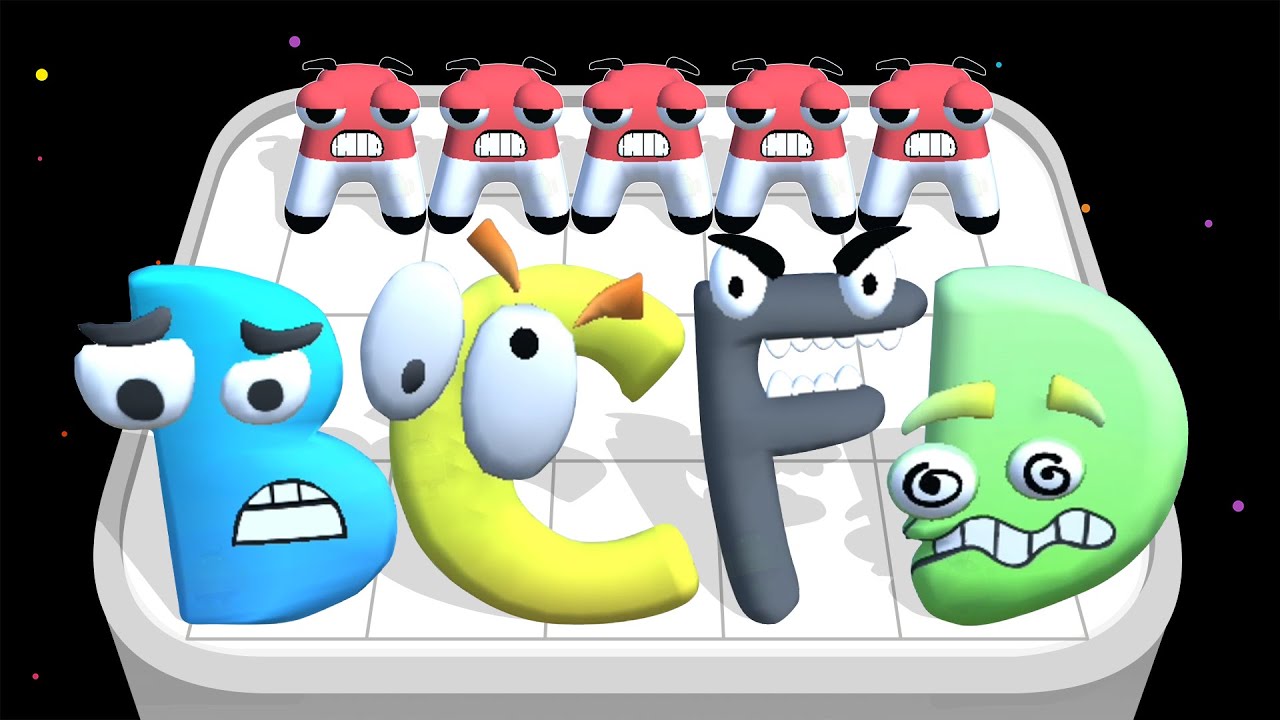 'ALPHABET LORE' RUN ABC LETTER GO - Merge Battle 1 ⭐ ...