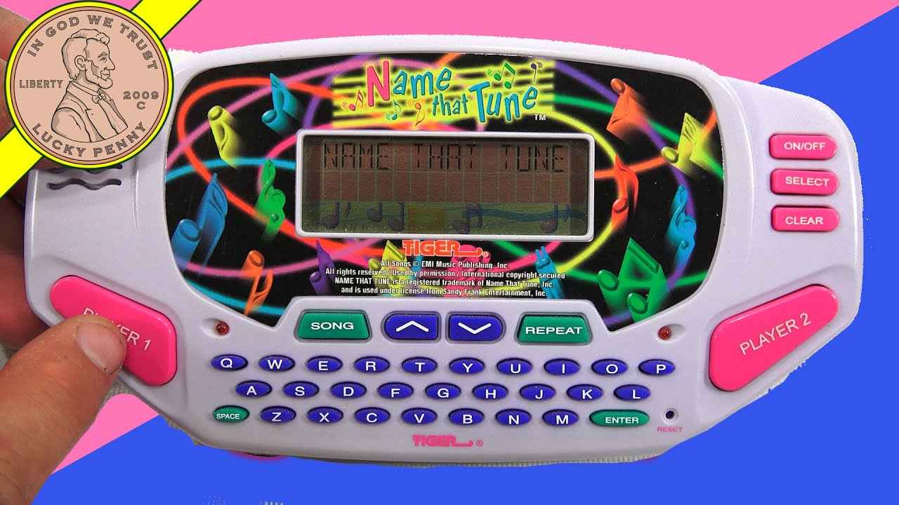 How To Play The 1997 Tiger Electronics Handheld Game Name That Tune ...