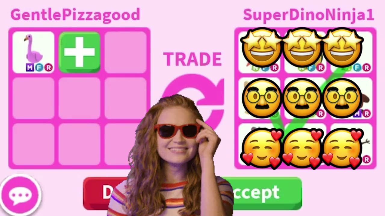 I got the most amazing offer for my mega flamingo in Roblox adopt me ...