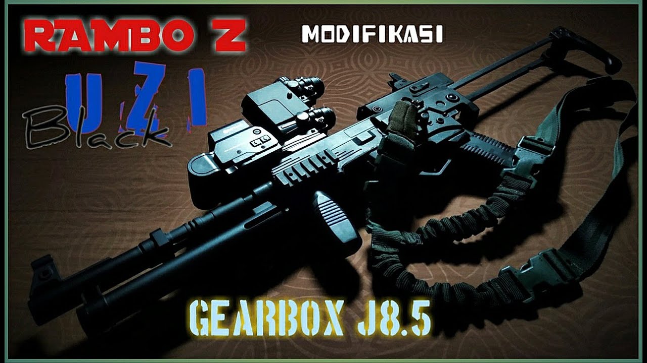Rambo Z Uzi LPEG to AEG #mainan #modifikasi @Sharp AIRSOFT Channel ...