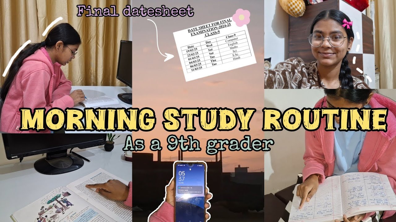 Morning study routine |Revealing final exam datesheet |Winter study ...