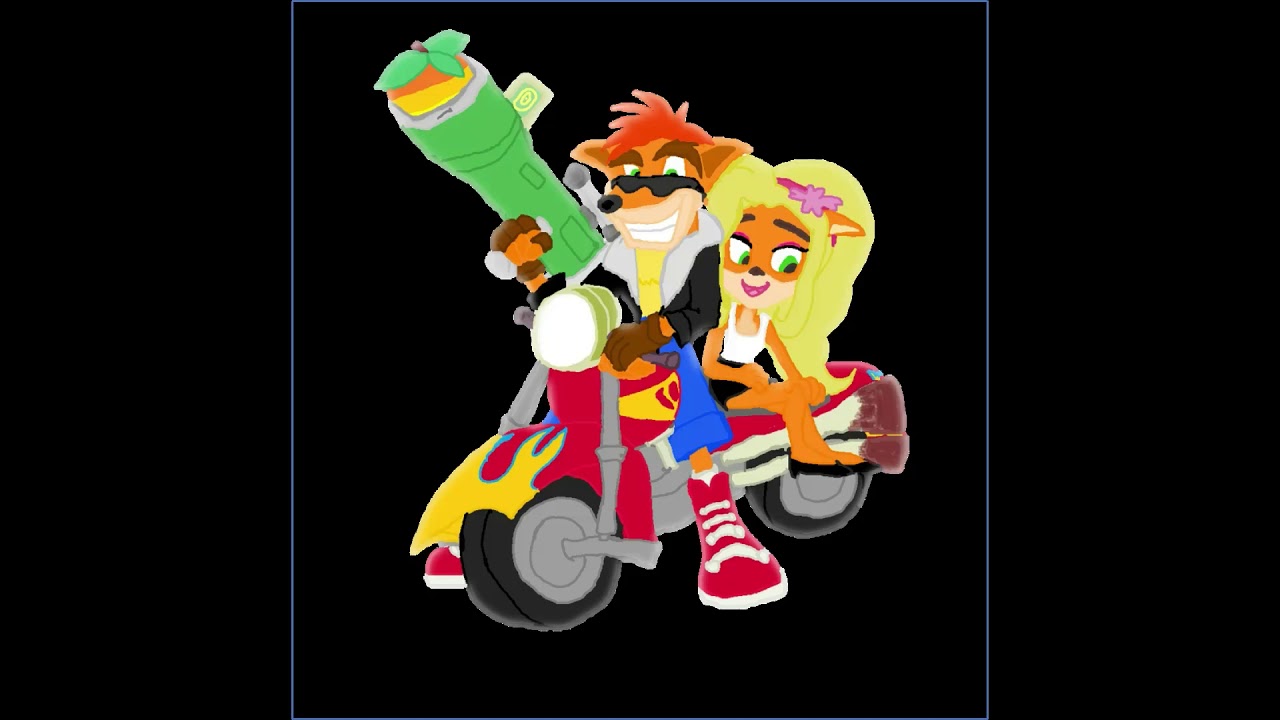Crash Bandicoot and Coco Bandicoot Biker Render , - YouTube