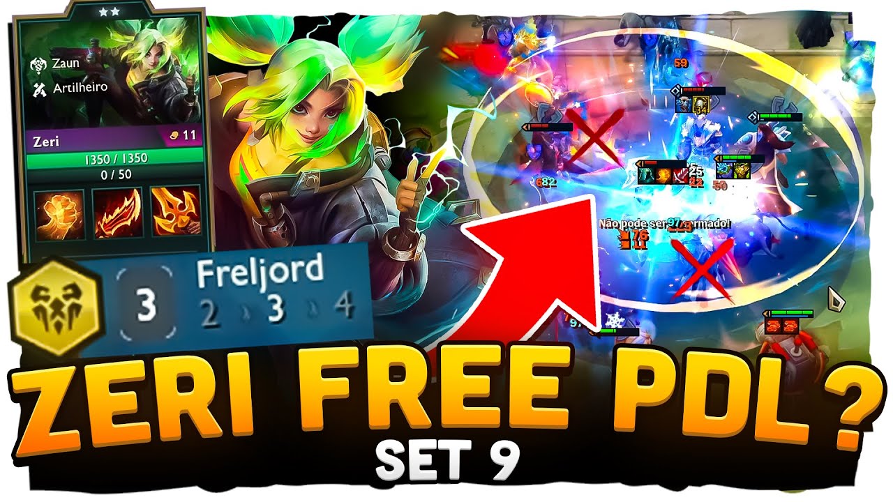 ZERI É FREE PDL? - Teamfight Tactics | TFT BR | SET 9 - YouTube