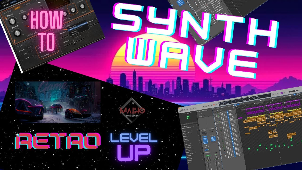 Synthwave Full Walkthrough | Logic Pro X Tutorial+Free Sample pack - YouTube