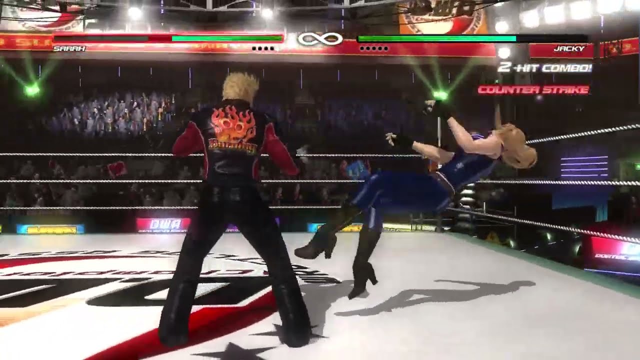 DEAD OR ALIVE 5 Last Round Sarah vs Jacky - YouTube